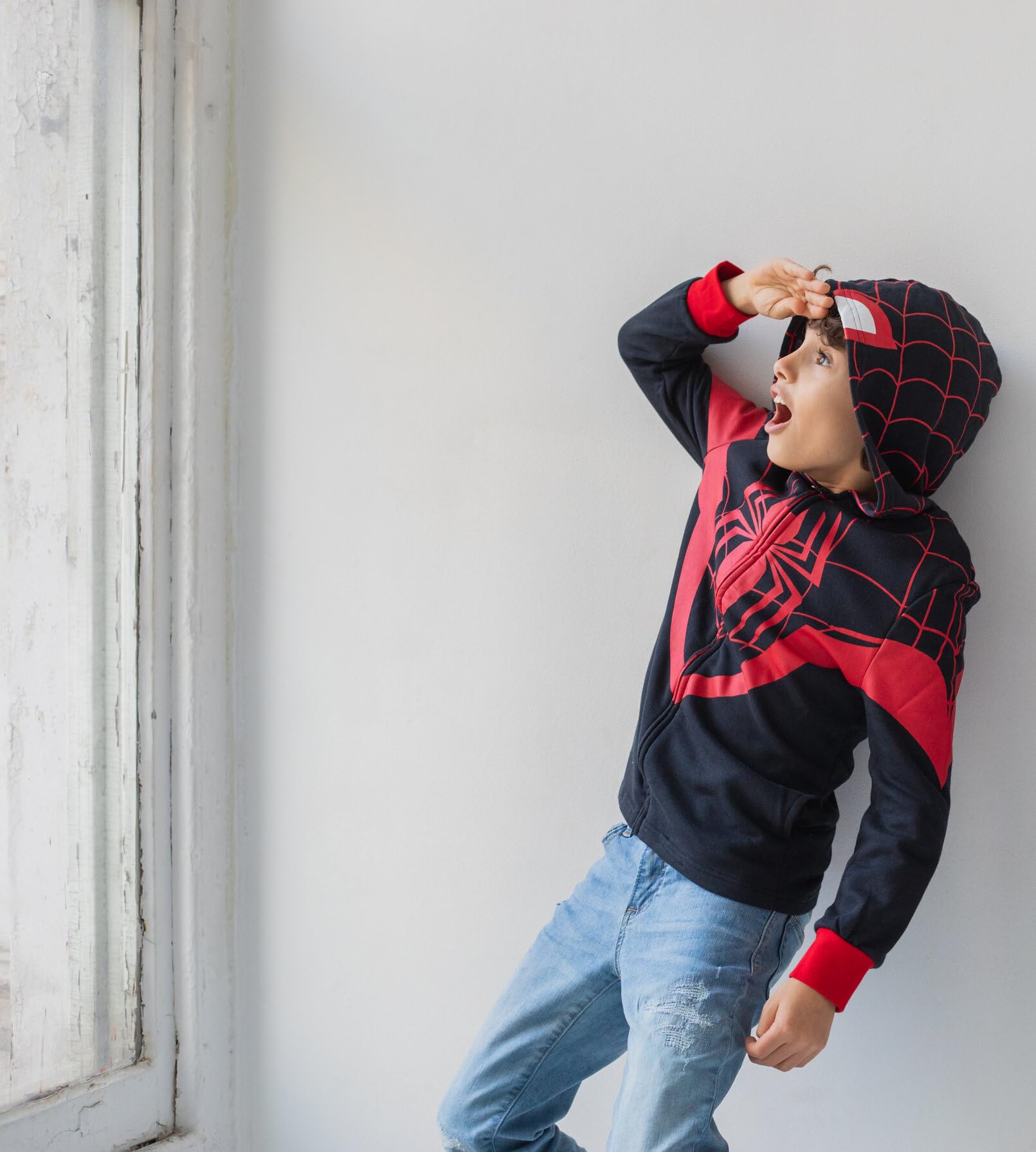 Marvel Spider-Man Miles Morales Toddler Boys Zip Up Hoodie Spiderverse 5T