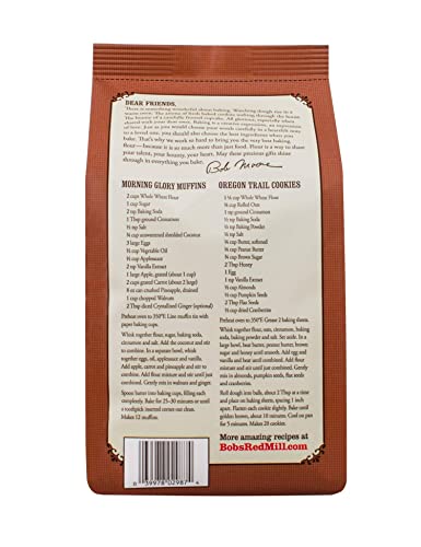 Bob's Red Mill, Organic Flour, Whole Wheat, 5 lb
