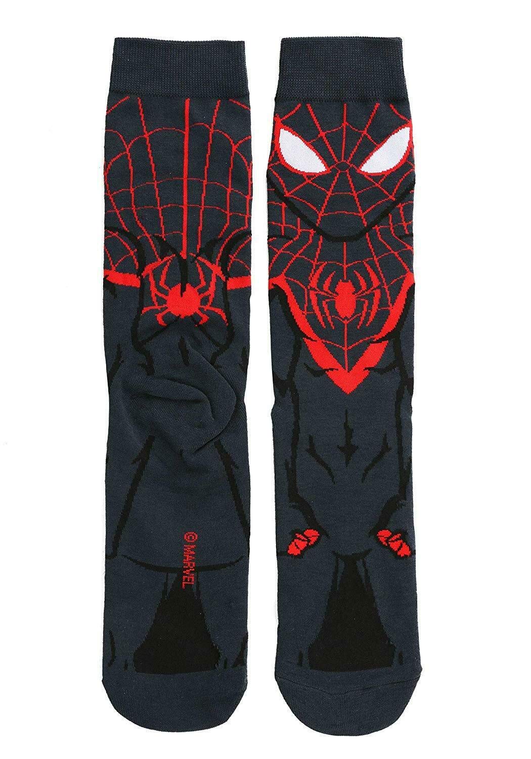 Miles Morales Spiderman Crew Socks