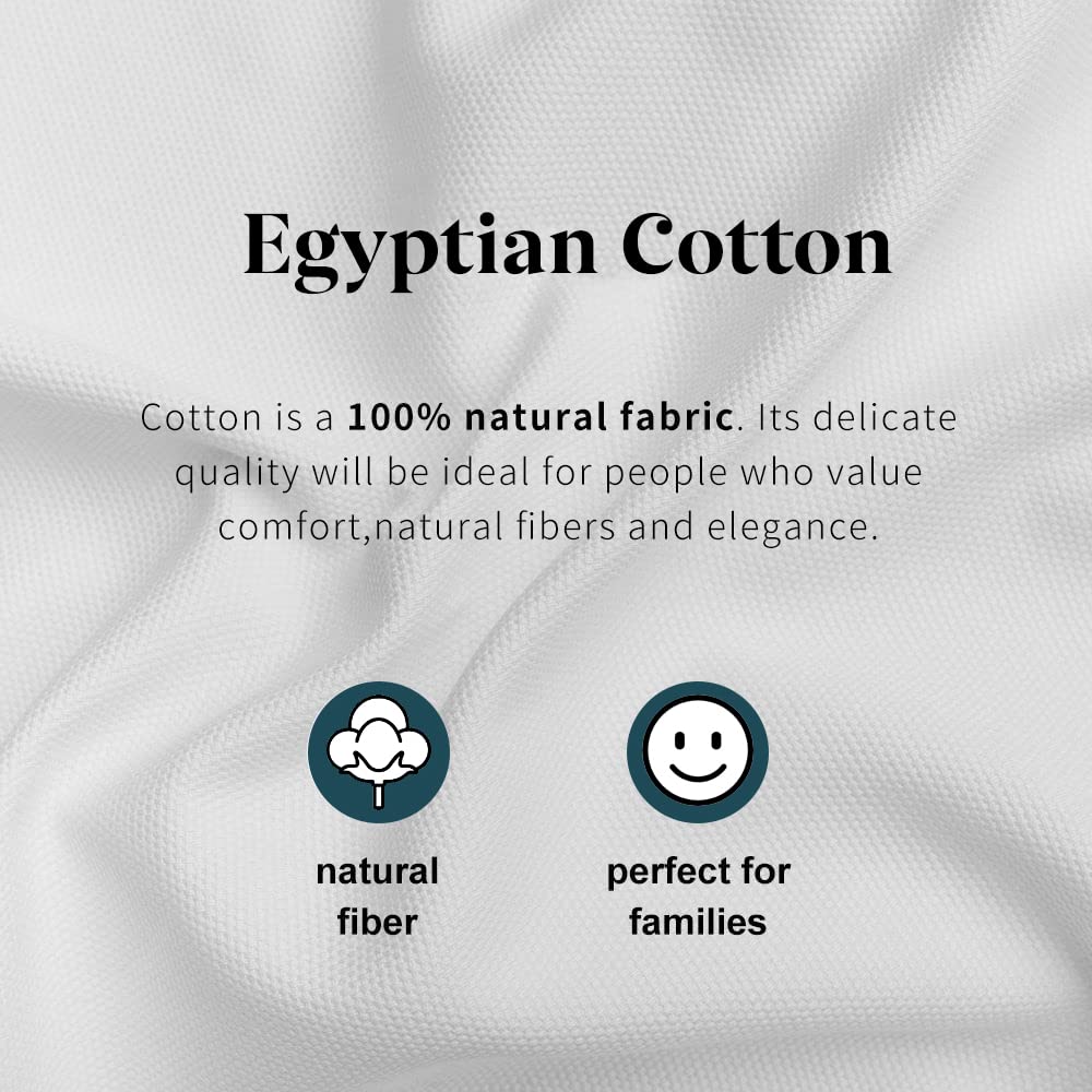 Peace Sleep Bedding - 600 TC Egyptian Cotton Sheets - Luxury Queen Size Cooling Bed Sheets - Soft Sateen Weave Cotton Sheets for Queen Bed - Deep Pocket Fits Upto 16" Deep Mattress - Dark Grey