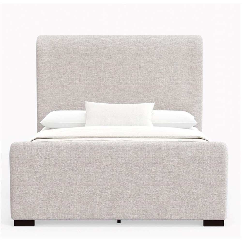 Alpine Furniture Adele Upholstered California King Platform Bed in Beige
