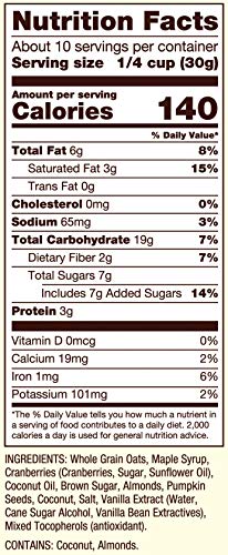 Bob's Red Mill Homestyle Cranberry Almond Granola, 11-ounce (Pack of 6)