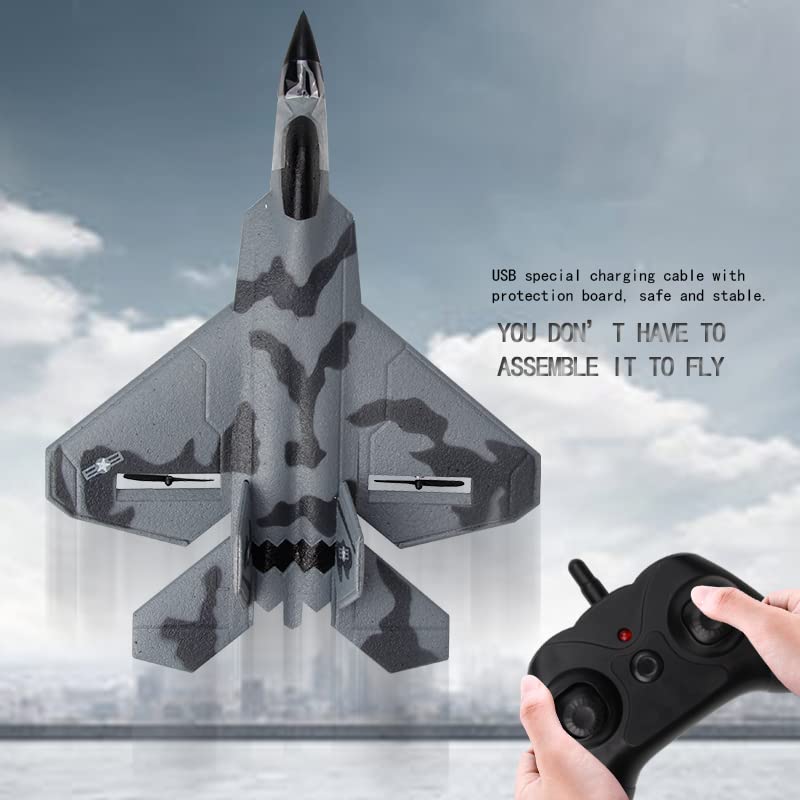 RC Plane - 2 Channels Remote Control Airplane Ready to Fly,RC Airplane with 6-Axis Gyro,Remote Control Plane for Kids Boys Adults Beginner Girls,Easy to Fly RC Jet