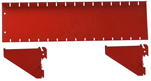 Wall Control Shelf 4in Deep Pegboard Shelf Assembly Pegboard and Slotted Tool Board – Red