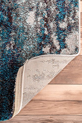 nuLOOM Haydee Abstract Area Rug, 5 ft x 8 ft, Blue
