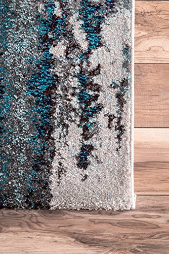 nuLOOM Haydee Abstract Area Rug, 5 ft x 8 ft, Blue