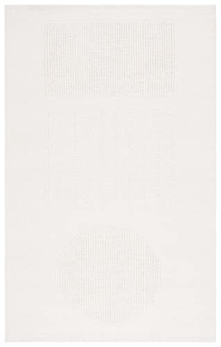 Safavieh Natura Collection 8' x 10' Ivory NAT222A Handmade Modern Contemporary Wool Area Rug