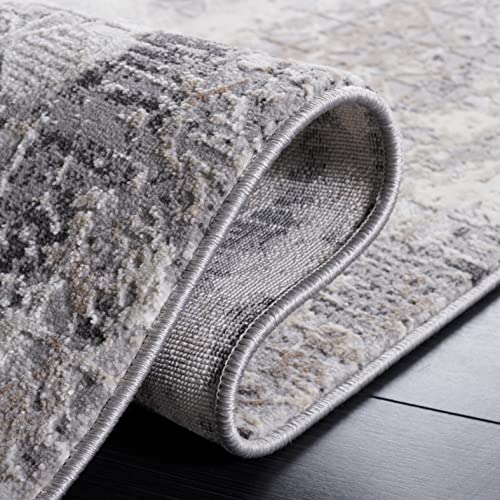 Safavieh Vogue Collection 9' x 12' Grey/Ivory VGE154F Modern Contemporary Abstract Area Rug