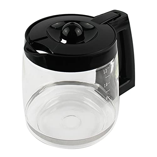 12-Cup Replacement Glass Carafe Pot Compatible with Hamilton Coffee Maker Models 46310, 49976, 49966, 49350, 49957, 49954, 49933, 49980A, 49980Z, 49983, 49618, 46300, 49950