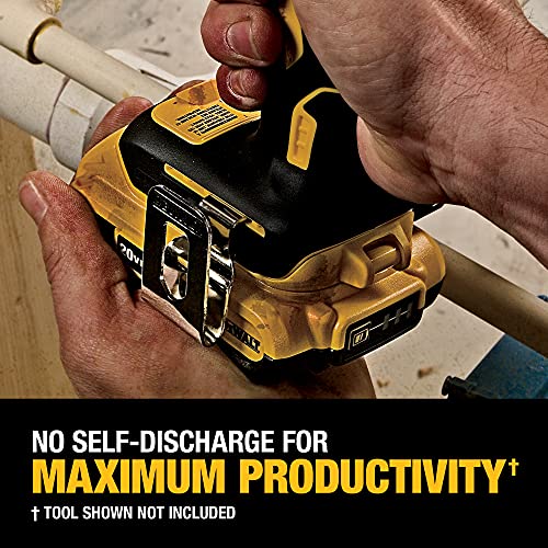 DEWALT 20V MAX Battery, 2 Ah and 4 Ah, 4-Pack, Fuel Gauge LED Charge Indicators(DCB324-4)