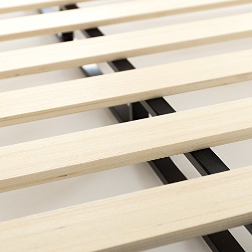 ZINUS Metal Box Spring with Wood Slats, 4 Inch Mattress Foundation, Sturdy Steel Structure, Easy Assembly, California King