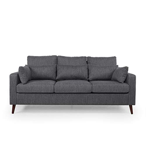 Christopher Knight Home Roselle Sofas, Charcoal + Espresso