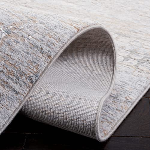 Safavieh Marmara Collection 8'0" x 10'1" Grey/Beige Blue MRM300F Modern Contemporary Area Rug