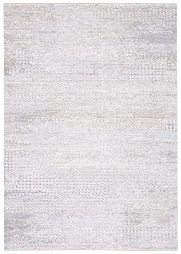Safavieh Marmara Collection 8'0" x 10'1" Grey/Beige Blue MRM300F Modern Contemporary Area Rug