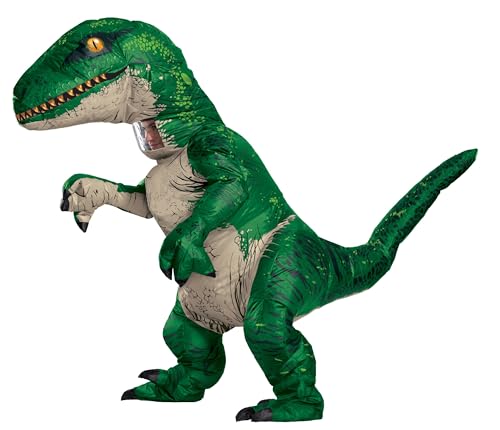 Rubies Inflatable Original Velociraptor Dinosaur Costume For Adults, For Themed Party and Halloween, Standard Size
