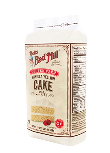 Bob's Red Mill Gluten Free Vanilla Yellow Cake Mix, 19-ounce (Pack of 4) (Package May Vary)