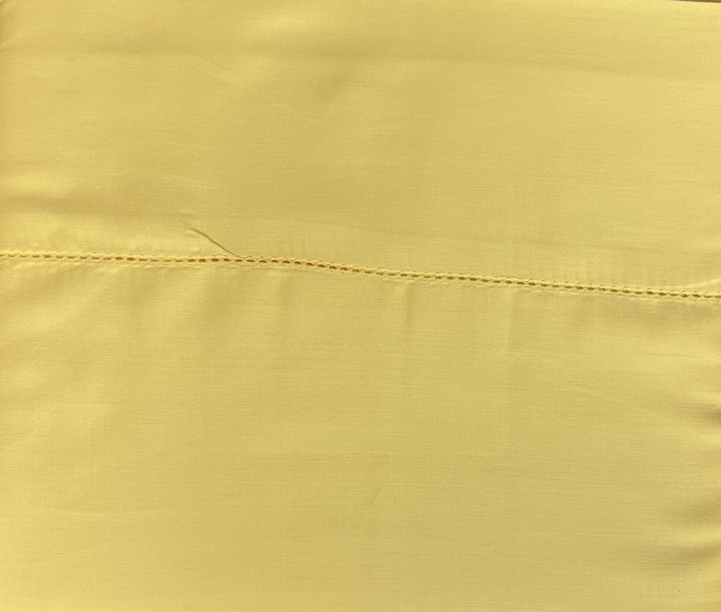 Kate Spade New York Weston Hemstitch Sateen Sheet Set of 4 300 TC (Yellow, Twin)