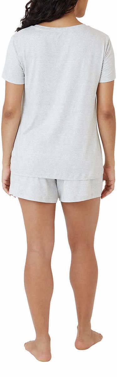 Eddie Bauer Women 4-Piece Pajama Set (as1, alpha, s, regular, regular, Gray/Blue)