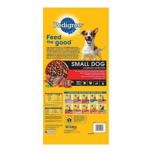 Pedigree Dog Food, Dry, Small Dog, Grilled Steak and Vegetable Flavor, 3.5-Lb.