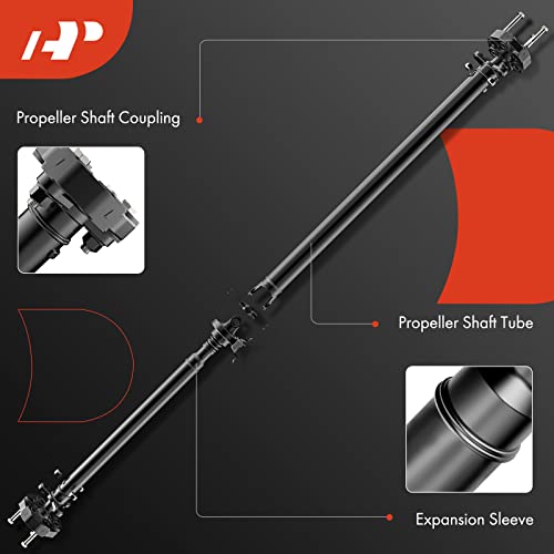 A-Premium Rear Complete Drive Shaft Prop Shaft Driveshaft Assembly Compatible with BMW E46 323Ci 323i 2000 325Ci 325i 2001-2005 325i 2005, Automatic ZF Transmission 1418mm