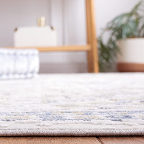 Safavieh Palma Collection 5'5" x 7'7" Beige/Light Blue PAM336A Oriental Non-Shedding Area Rug