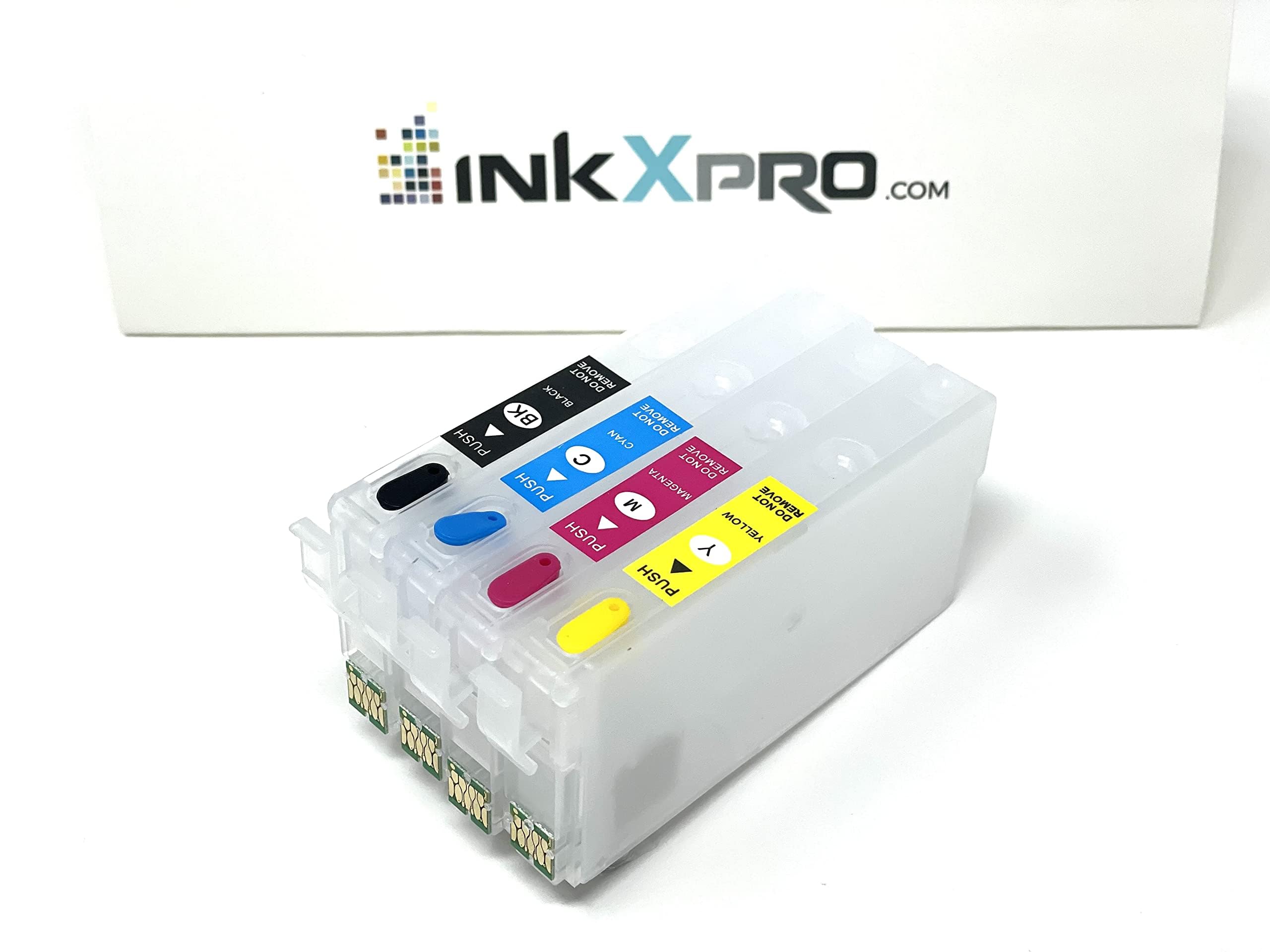 inkxpro Remanufactured Empty Ink Cartridge with Single-use Chip for Epson 812XL 812 XL T812XL Fit for Workforce Pro WF-7840 WF-7820 WF-7310 EC-C7000 Printer for Sublimation or DTF Printing.