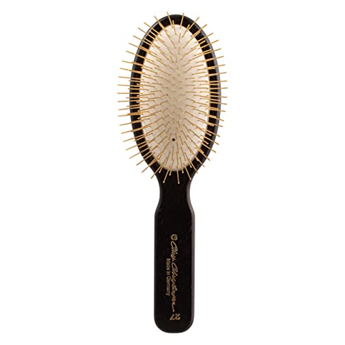 Chris Christensen 27mm Pin Dog Brush, Gold Series, Groom Like a Professional, Gold-Plated Stainless Steel Pins, Perfect for Fragile Coats, 30% More Pins, Ground and Polished Tips