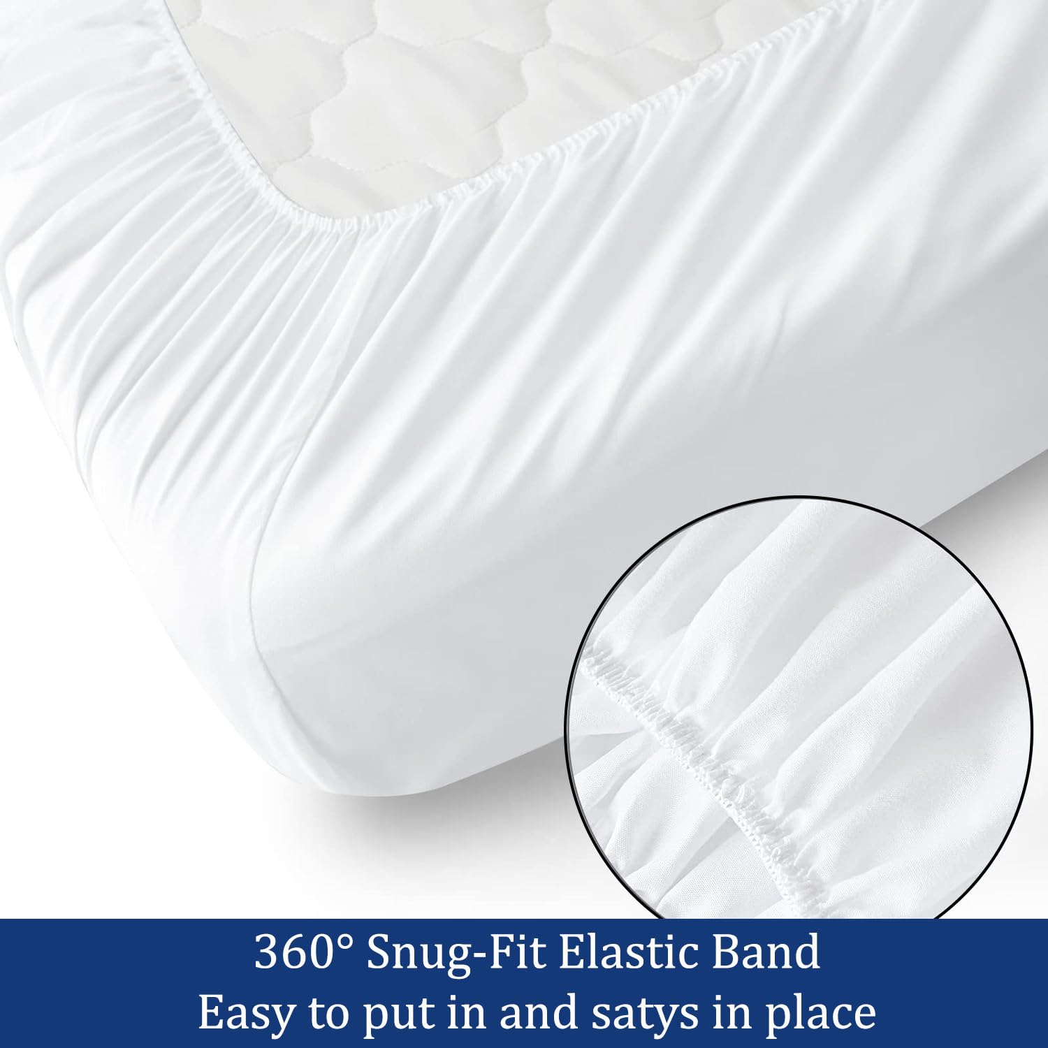 RV Short Queen Sheets Set - 600 Thread Count, 100% Egyptian Cotton Sheets - 4 Piece Bed Sheets for RV Short Queen Size Bed - Sateen Weave Hotel Quality Sheets, Breathable & Cooling (White)