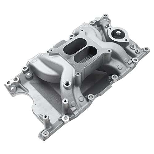 A-Premium Dual Plane Intake Manifold Compatible with Chrysler LA 318 340 360 V8 5.2L 5.9L, fits for Chrysler Cordoba & Dodge Ram Aspen Challenger & Plymouth & Jeep Grand Cherokee, Replace#55026, 85026