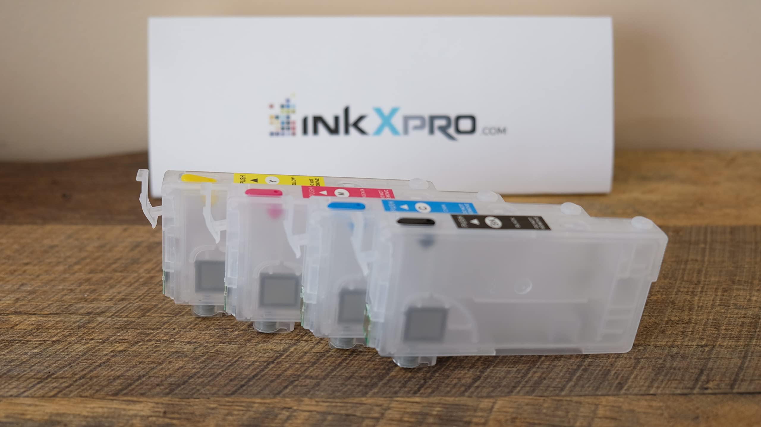 inkxpro Remanufactured Empty Ink Cartridge with Single-use Chip for Epson 812XL 812 XL T812XL Fit for Workforce Pro WF-7840 WF-7820 WF-7310 EC-C7000 Printer for Sublimation or DTF Printing.