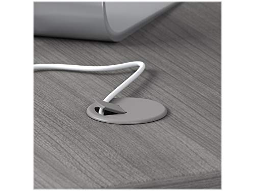 Bush Business Furniture Studio C 72W x 30D Office Desk in Platinum Gray - Engineered Wood