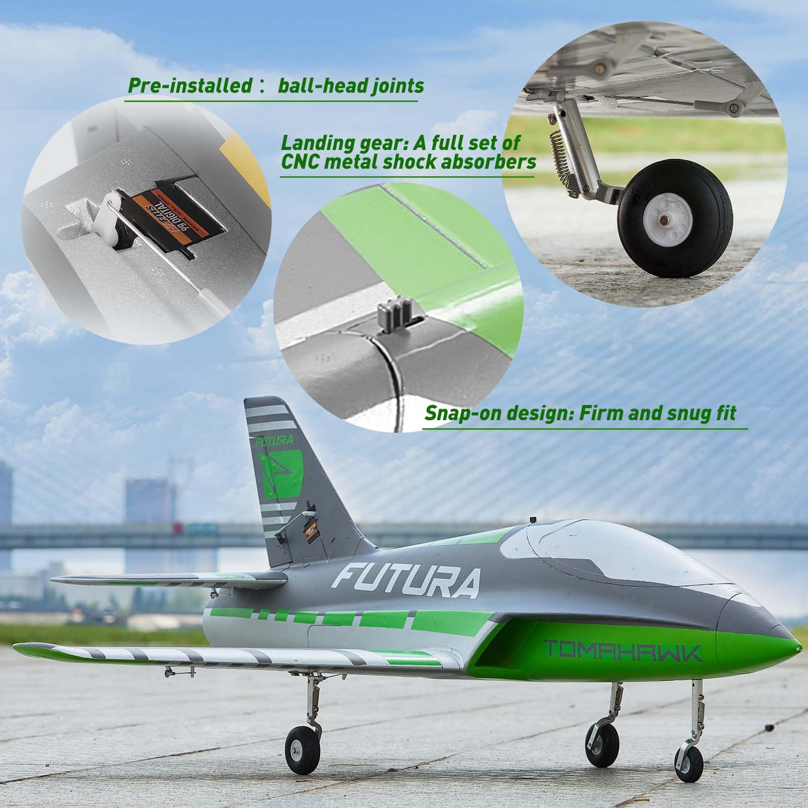 FMS Rc Jets Futura 64MM EDF Sport Jet RED rc Airplanes for Adults for Trainers EDF for Beginners 6 Channel Remote Control Planes PNP(NO Transmitter Batteries and Charger)