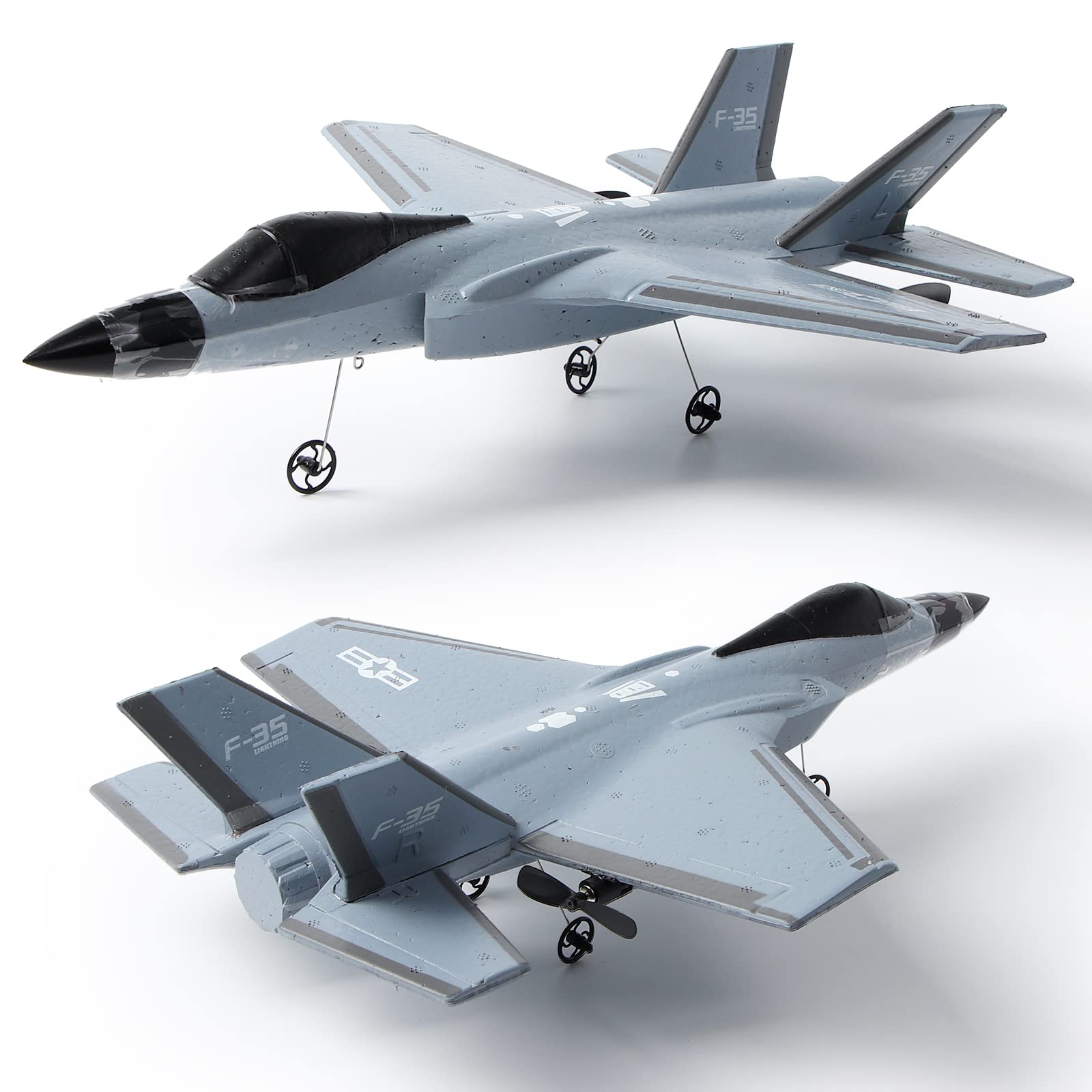 BEHORSE RC Plane, F-35 RC Airplane Ready to Fly, 2 Channel 2.4Ghz Remote Control Plane, Remote Control Airplanes for Kids Boys Girls Adults Beginners