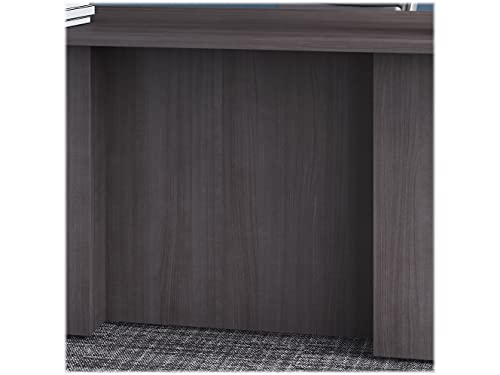 Bush Business Furniture Office 500 Executive Desk with Drawers, Lateral File Cabinets and Hutch, 72W, Storm Gray