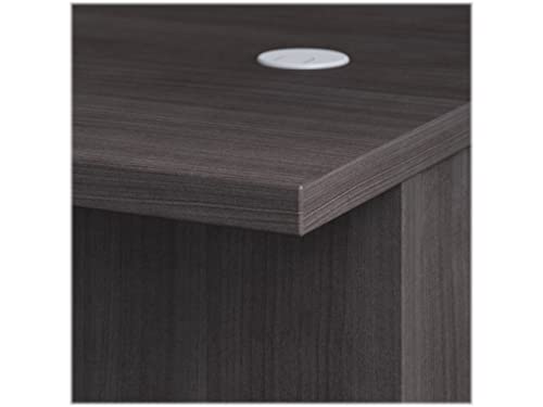 Bush Business Furniture Office 500 Executive Desk with Drawers, Lateral File Cabinets and Hutch, 72W, Storm Gray