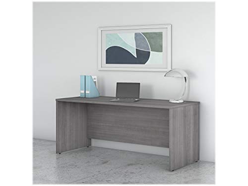 Bush Business Furniture Studio C 72W x 30D Office Desk in Platinum Gray - Engineered Wood