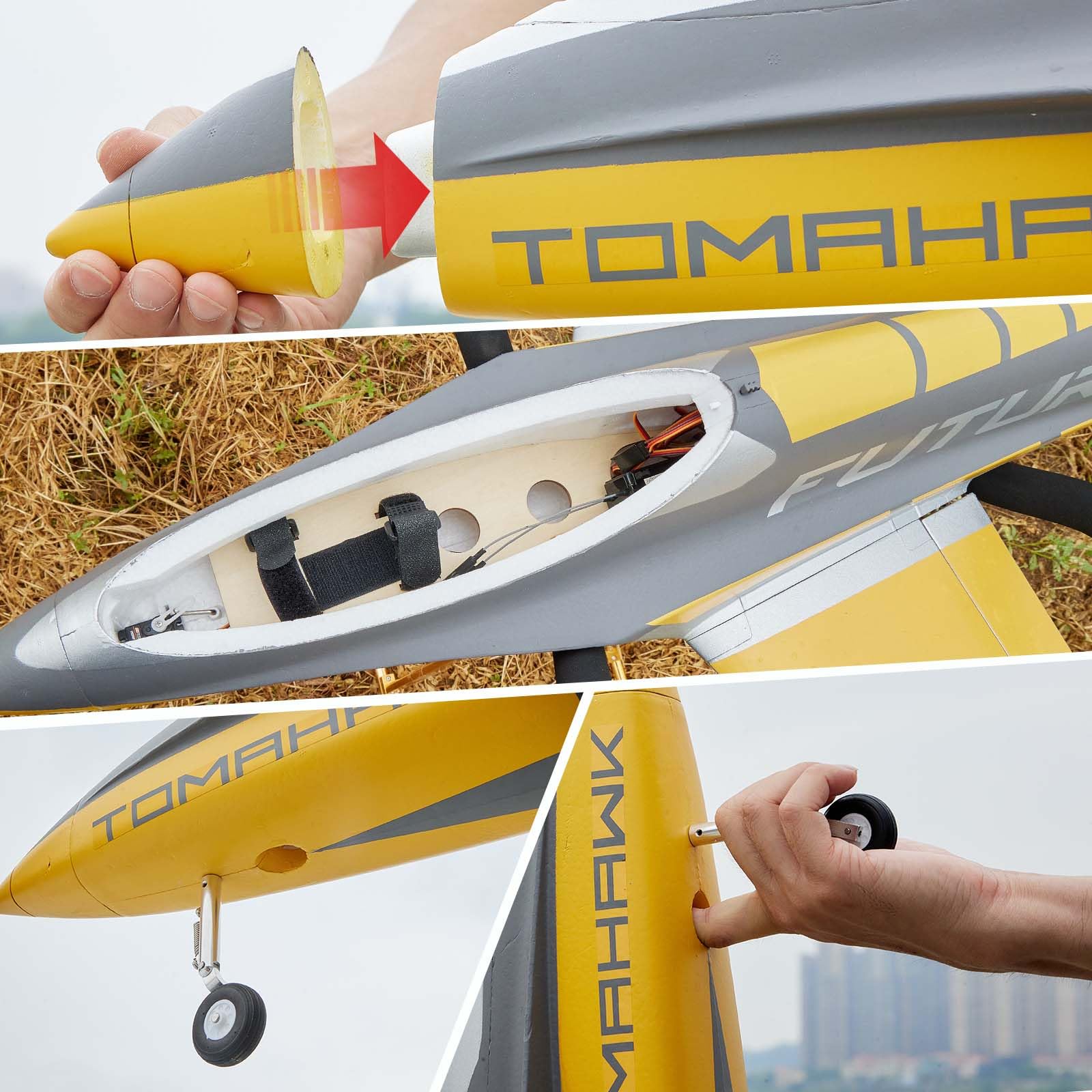 FMS Rc Jets Futura 64MM EDF Sport Jet RED rc Airplanes for Adults for Trainers EDF for Beginners 6 Channel Remote Control Planes PNP(NO Transmitter Batteries and Charger)