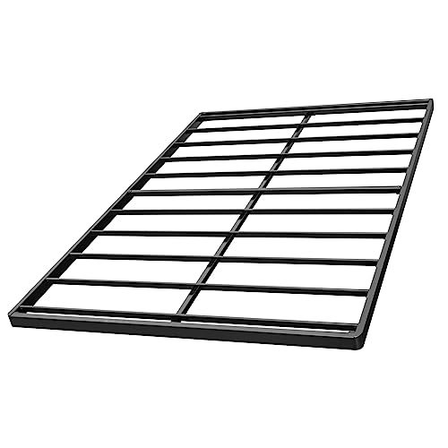 Aardhen California King 2 Inch Box Spring & Bed Slat Replacement/Metal Frame with Steel Slats/Quick Lock Bunkie Board/Easy Assembly