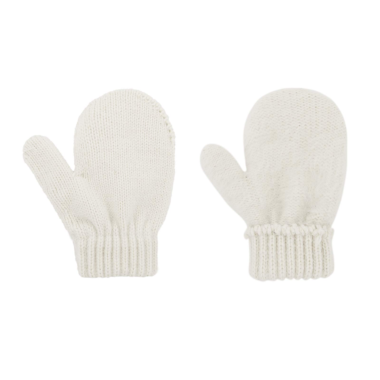 Kids Winter Toddler Mittens Multicolor Soft Knitted Gloves Thick Cold Protection Mitten Color Set 3