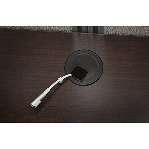 Bush Business Furniture Easy Office 2 Person Cubicle Desk with File Cabinets, 60W x 45H, Mocha Cherry Satin