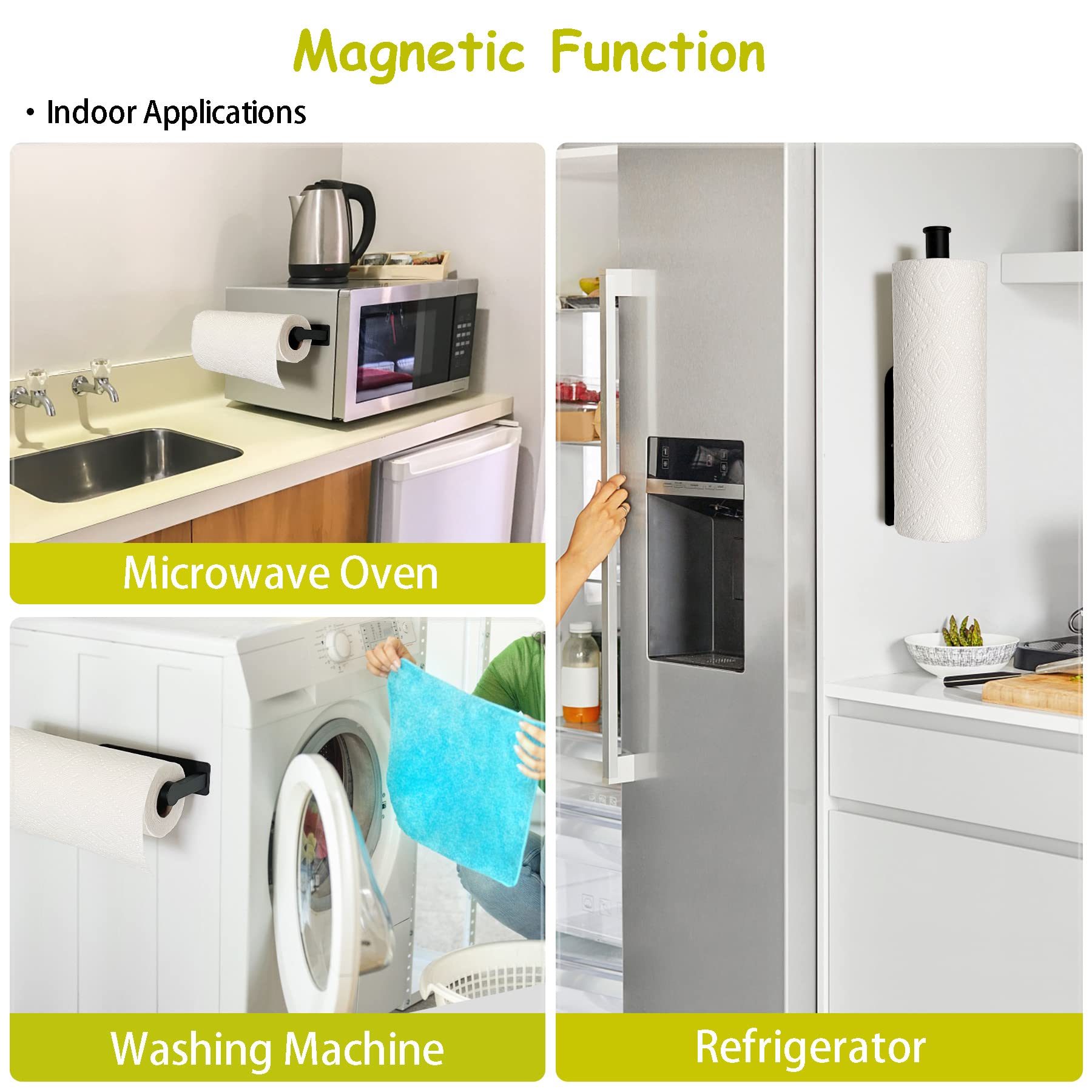 Gold Paper Towel Holder Under Cabinet, OBODING, Self Adhesive or Drilling, Paper Towel Holder Wall Mount, 304 Stainless Steel Towel Rack for Kitchen, Cabinet, Bathroom (12.05 inches)