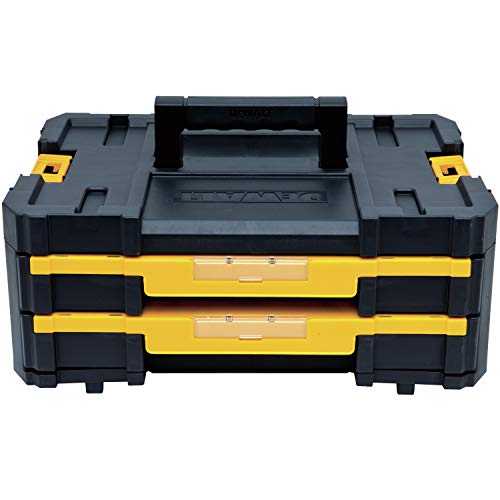 DEWALT TSTAK Tool Storage Organizer, Double Drawers (DWST17804) , Black