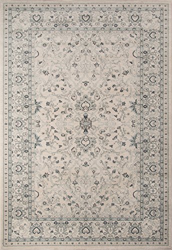 Momeni Rugs Ziegler Collection, Traditional Area Rug, 9'3" x 12'6", Ivory