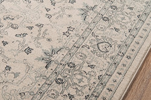 Momeni Rugs Ziegler Collection, Traditional Area Rug, 9'3" x 12'6", Ivory
