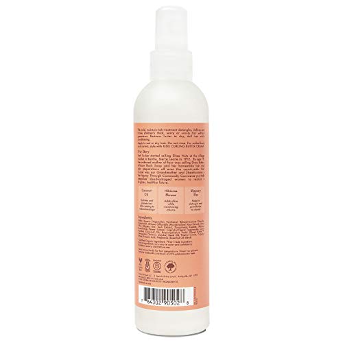 Sheamoisture Kids Extra Moisturizing Detangler for Curly Hair Coconut and Hibiscus Kids Detangler with Shea Butter 8 oz