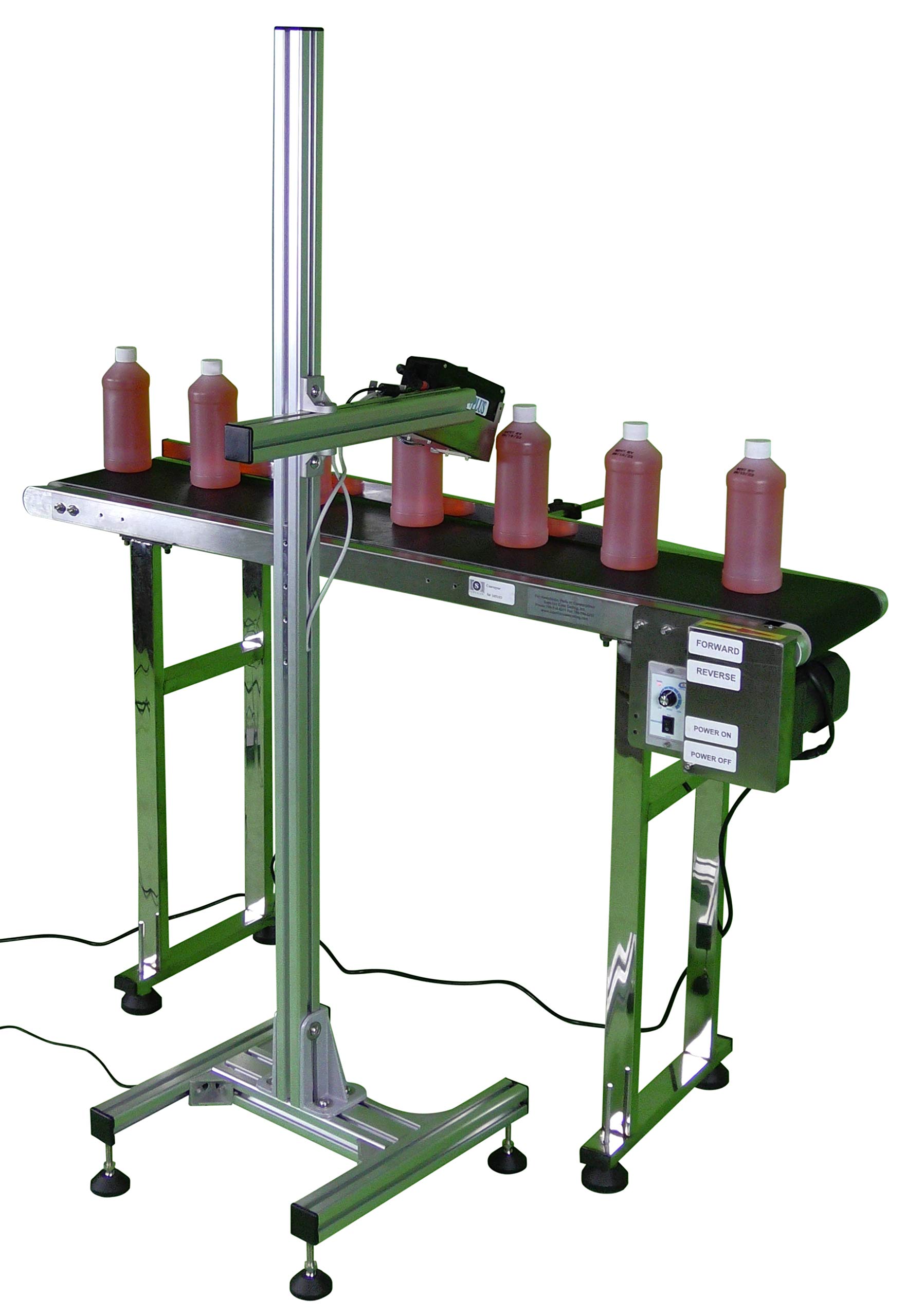 Preza Supra + Plus in Line Inkjet Coder, Inkjet Coding Machine, Date Coding Machine, Date Coder + EJ47SBK Black Ink USA