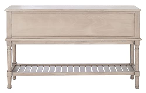 Safavieh Home Collection Tate Greige 2-Drawer Bottom Shelf 2-Door Console Table