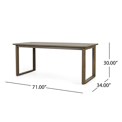 Christopher Knight Home 315605 Aggie Dining Set, Gray
