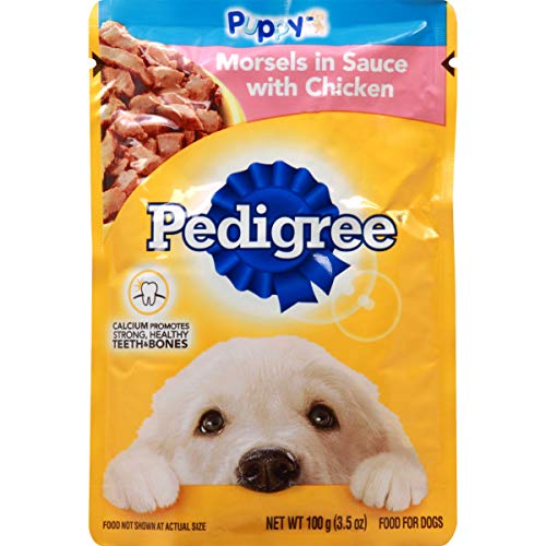 Pedigree Chicken Wet Dog Food Morsel in Sauce 3.5 OZ - 0023100119051