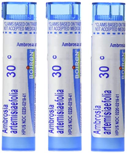 Boiron Ambrosia Ragweed Allergy Relief 30C Bonus Pack, 80 Count (Pack of 1)